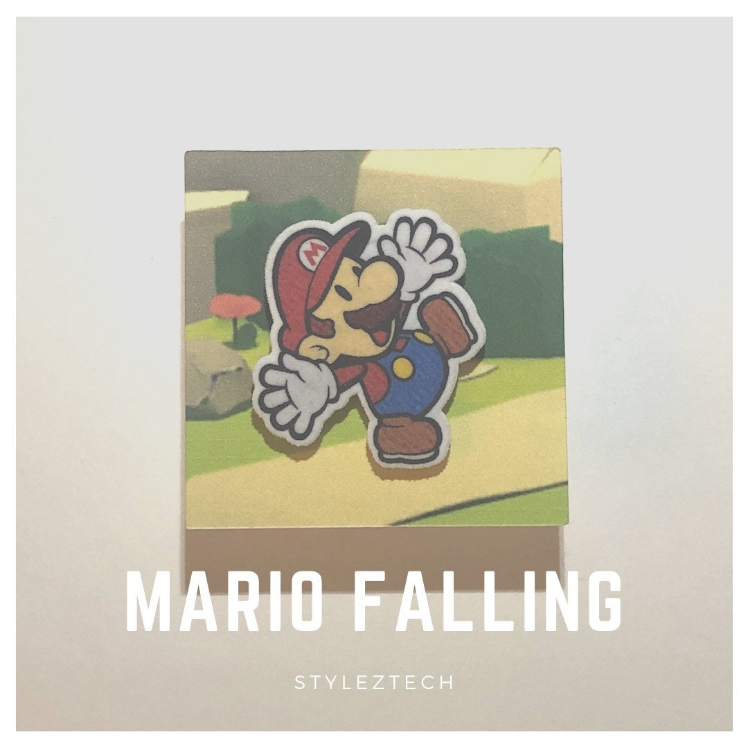 Mario Falling - Paper Mario Pin - Etsy