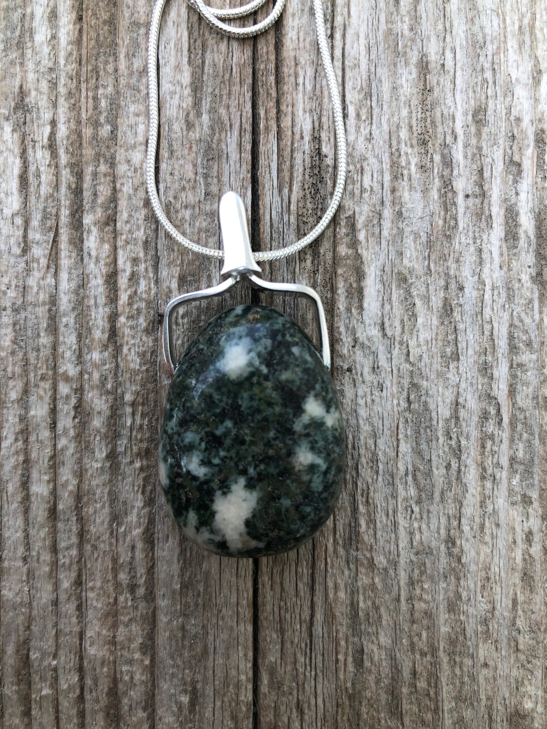 Preseli Bluestone Necklace for Protection & Psychic Growth. 17 Inch ...