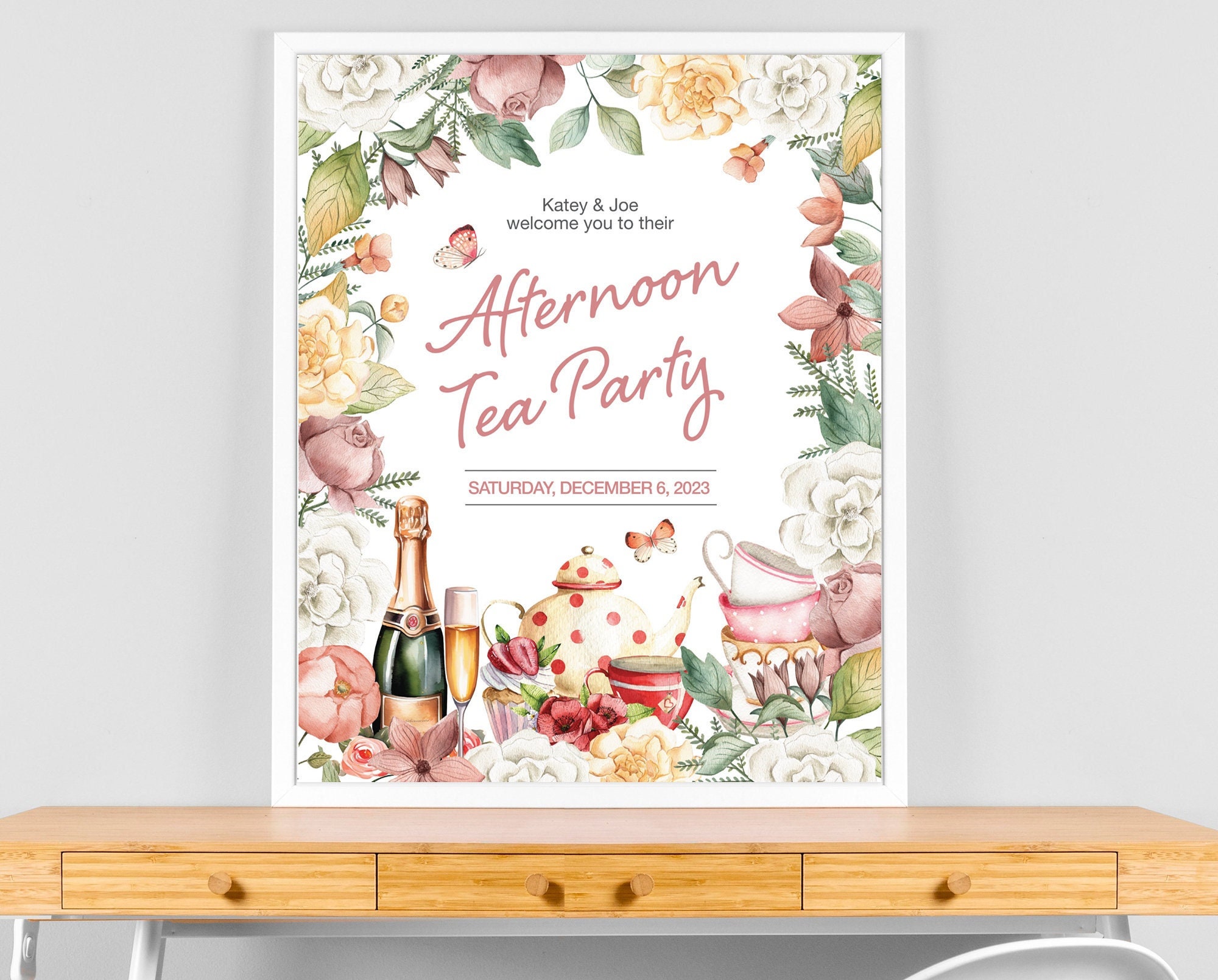 Victorian Tea Party Border