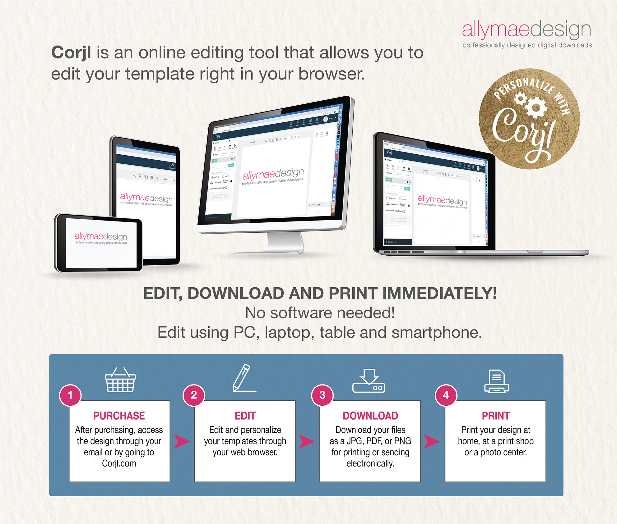 Pink High Tea Anniversary Invitation With Pretty Florals, Editable ...