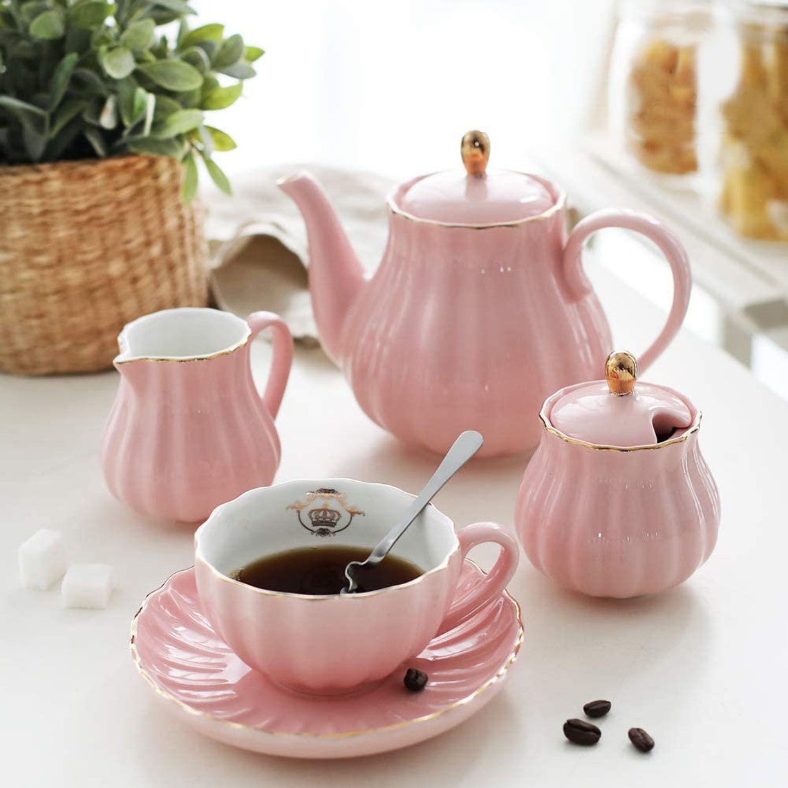 Pink High Tea Anniversary Invitation With Pretty Florals, Editable ...