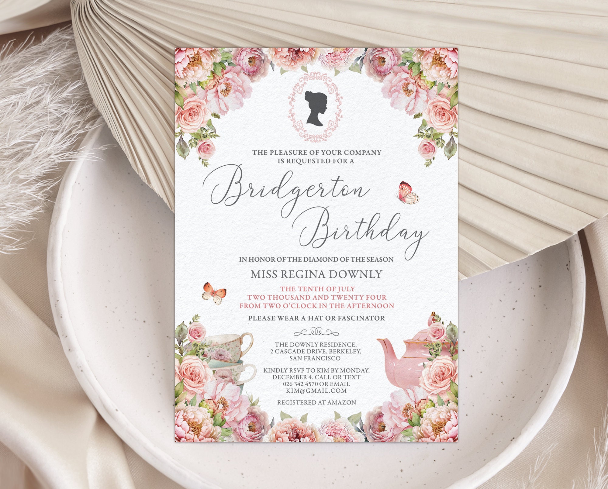 Victorian Garden Tea Party Invitation A Victorian Tea Party FHU