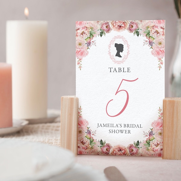 Flower Table Cards - Etsy