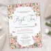 Pink High Tea Anniversary Invitation With Pretty Florals, Editable ...