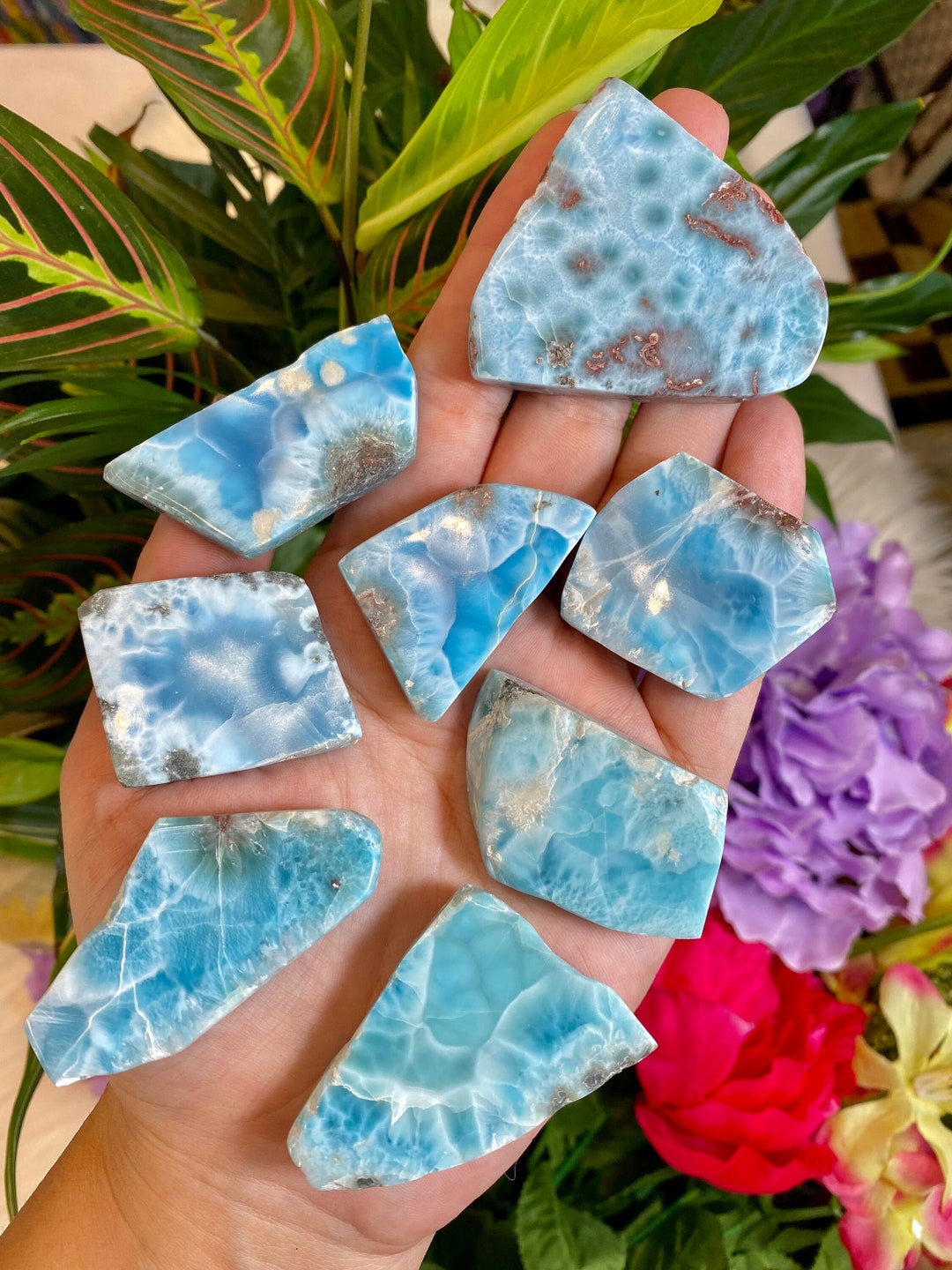 High Quality Larimar Slabs, You Pick! Reiki Energy, Healing Crystals - Etsy