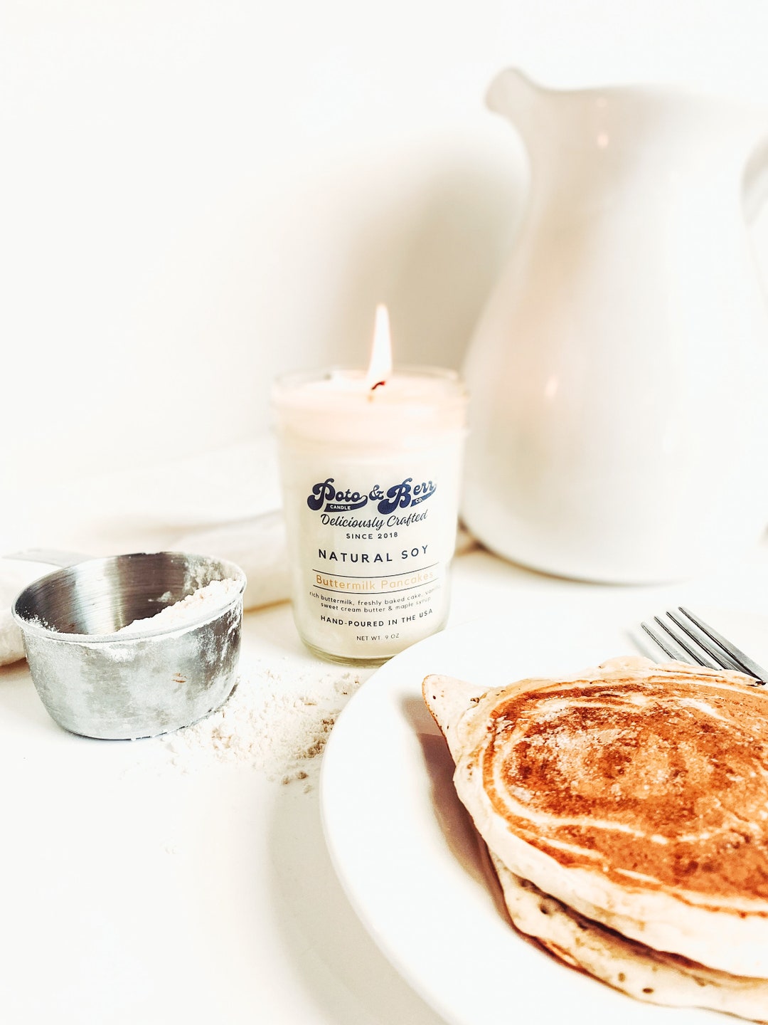 Maple Pancakes Candle Scented Candles Breakfast Gifts Soy Candles Food ...