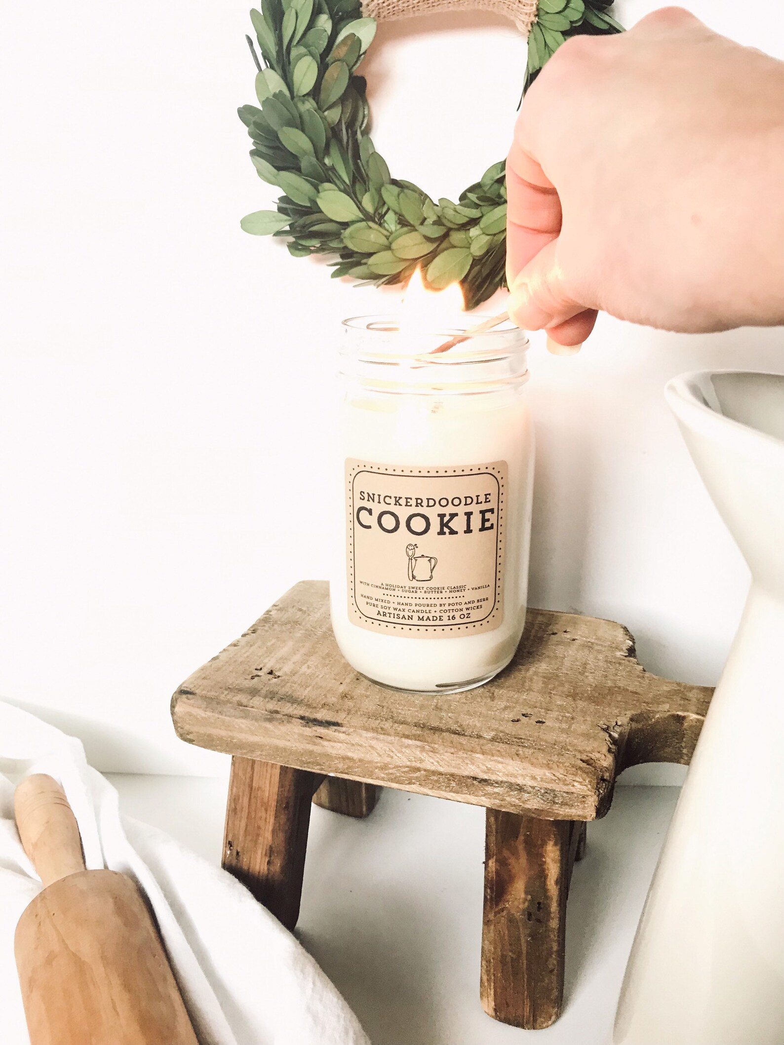 SNICKERDOODLE COOKIE CANDLE Holiday Gift Candle Sugared - Etsy