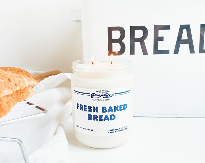 Freshly Baked Bread Scented Soy Candle Bread Gifts Food Gifts - Etsy