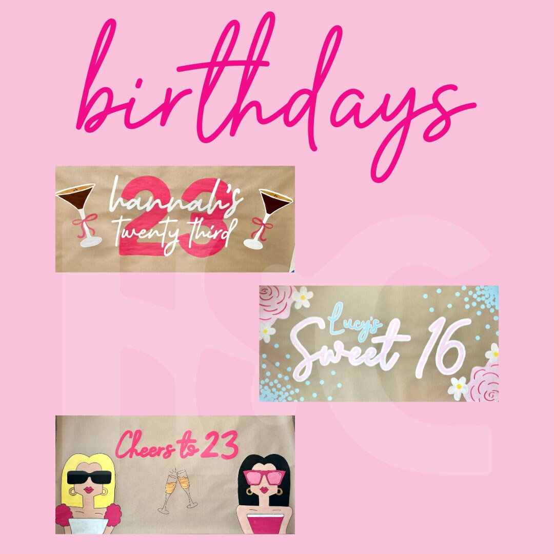 Custom Hand Painted 6' Banner - Etsy