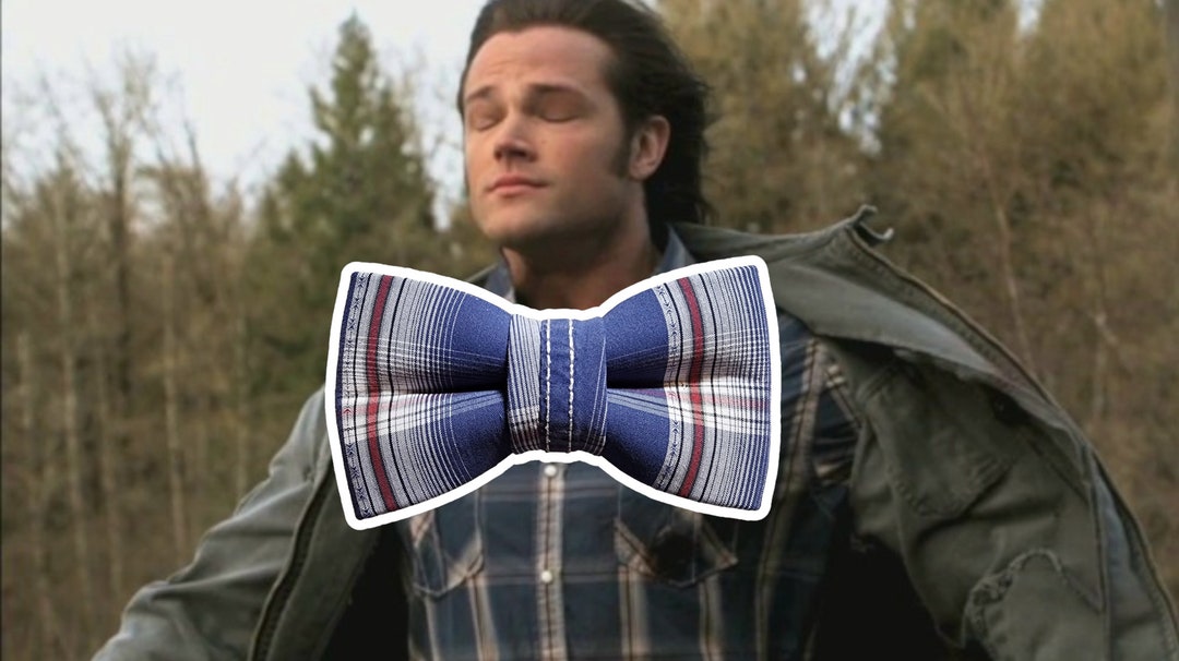 Supernatural Bowtie Made From a RARE Sam Winchester Swan Song Plaid ...
