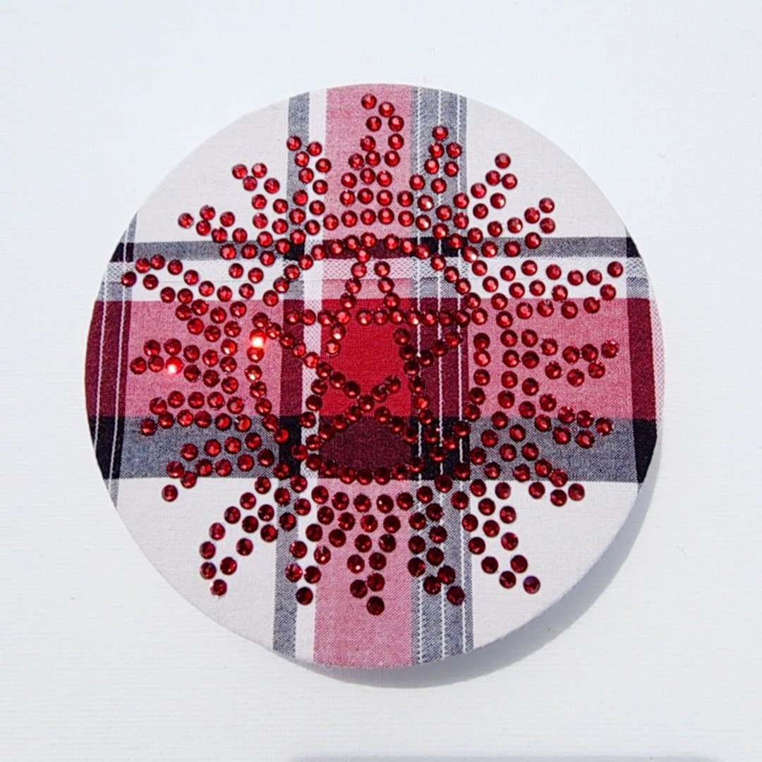 SALE Supernatural Fan Art Sigil on Sam Winchester's foxhole Plaid. FOUR ...