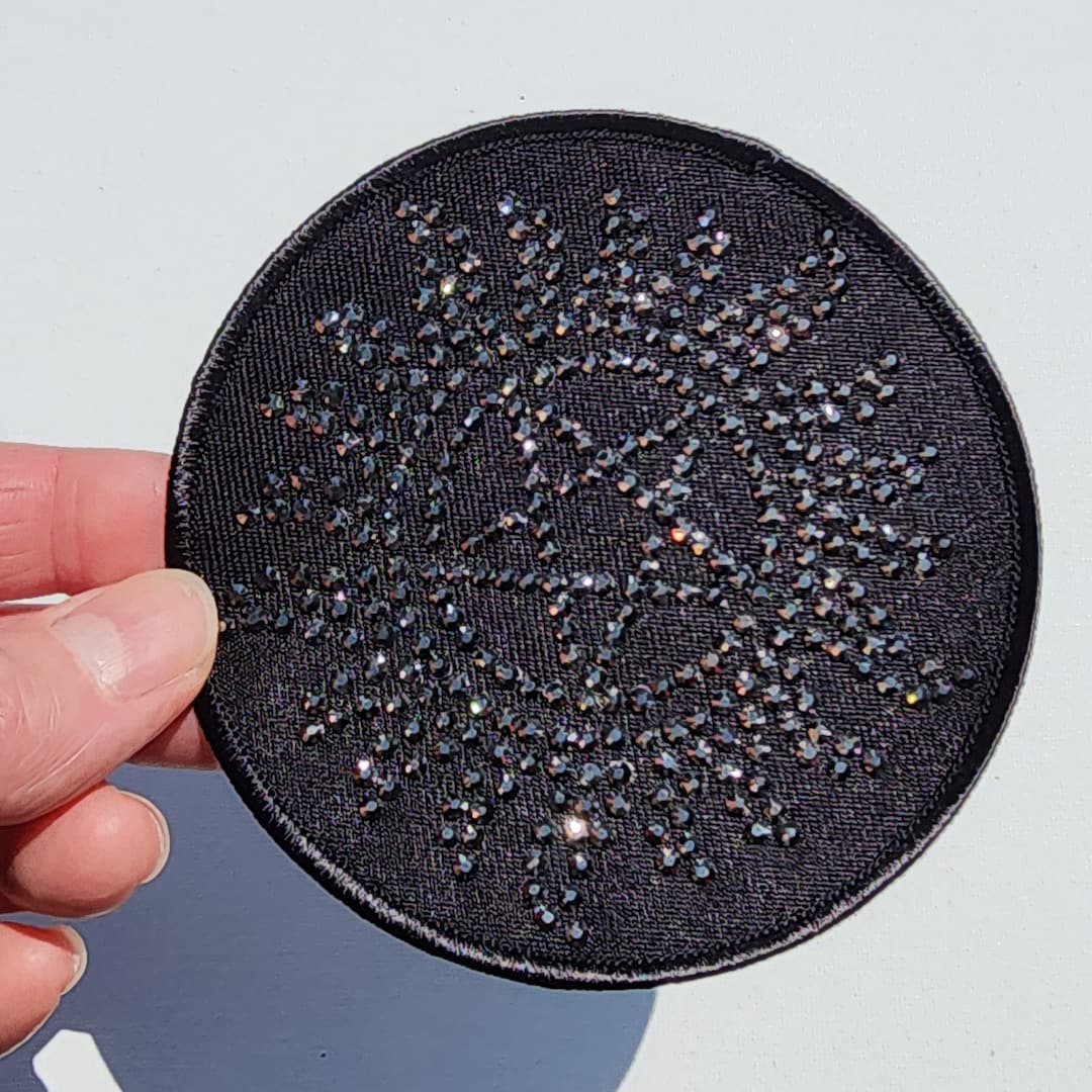 SPN HEMATITE Anti Possession Sigil Sew-on Patch, Hand Made Out of ...