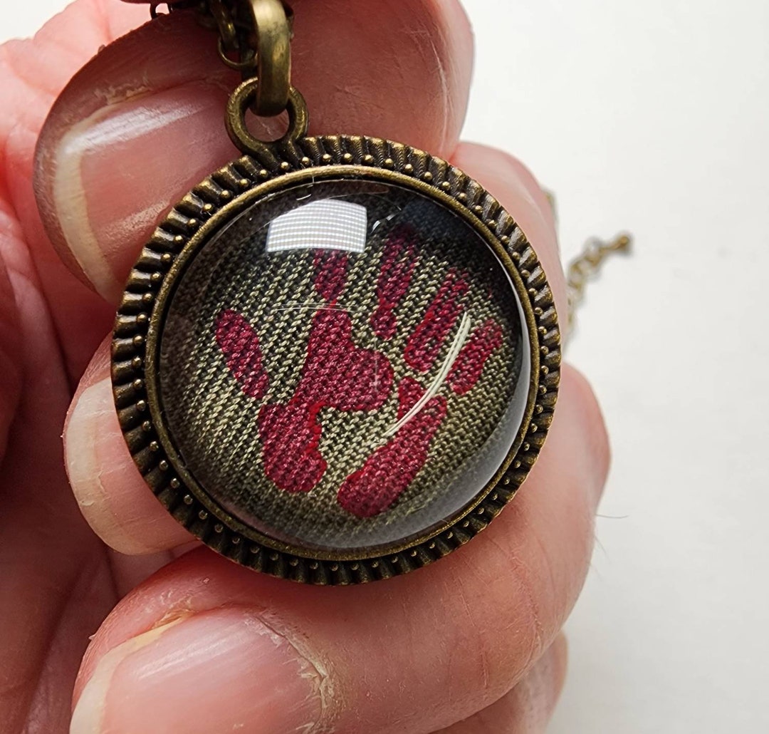 SUPERNATURAL HANDPRINT of PAIN Necklace, Bronze. - Etsy