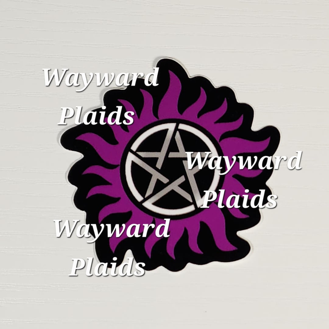 Supernatural Sigil Ace Pride Sticker, My Design. 2.5 Inch Diameter ...