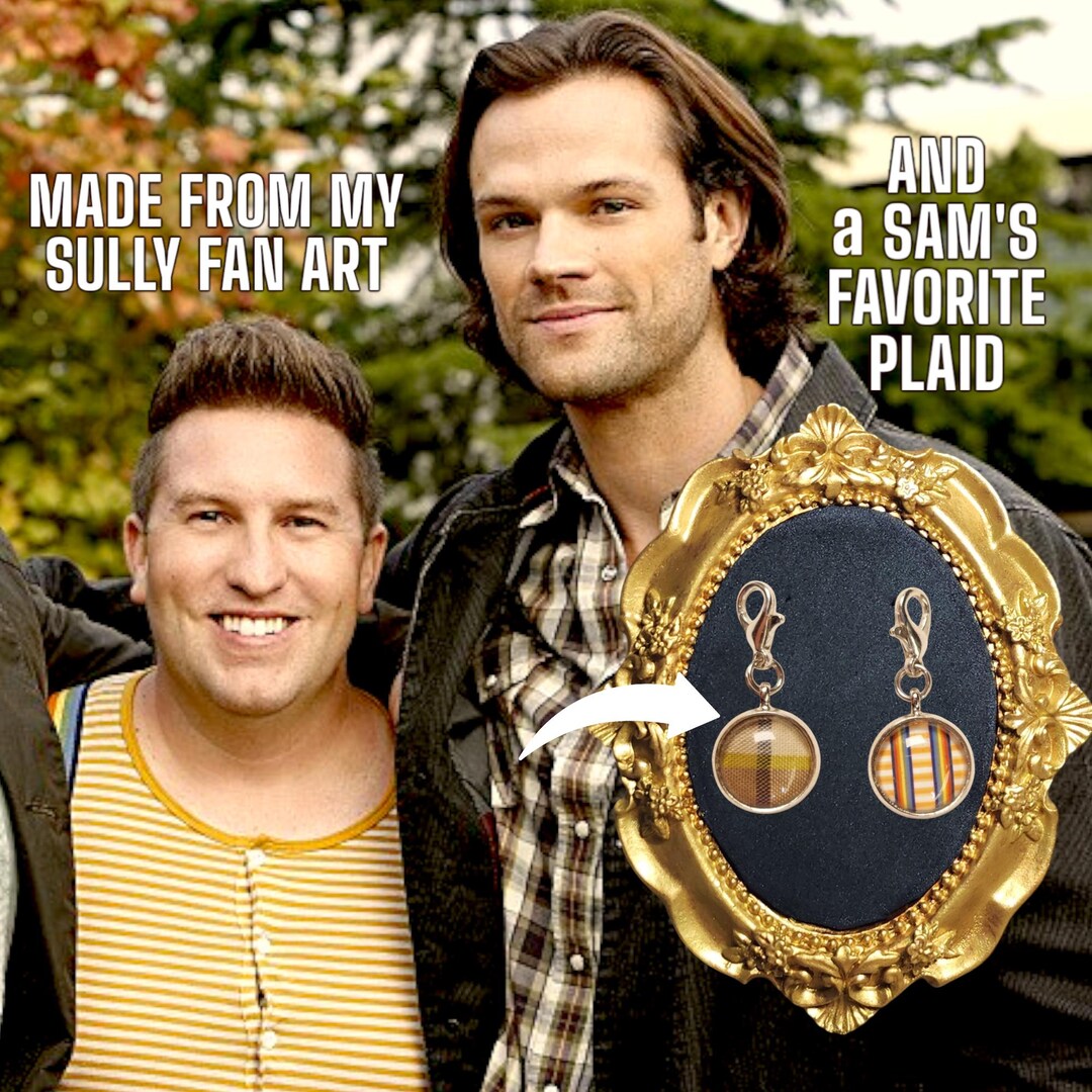 SUPERNATURAL SULLY & SAM Charm Set. Silver Toned, Inspired by Just My ...