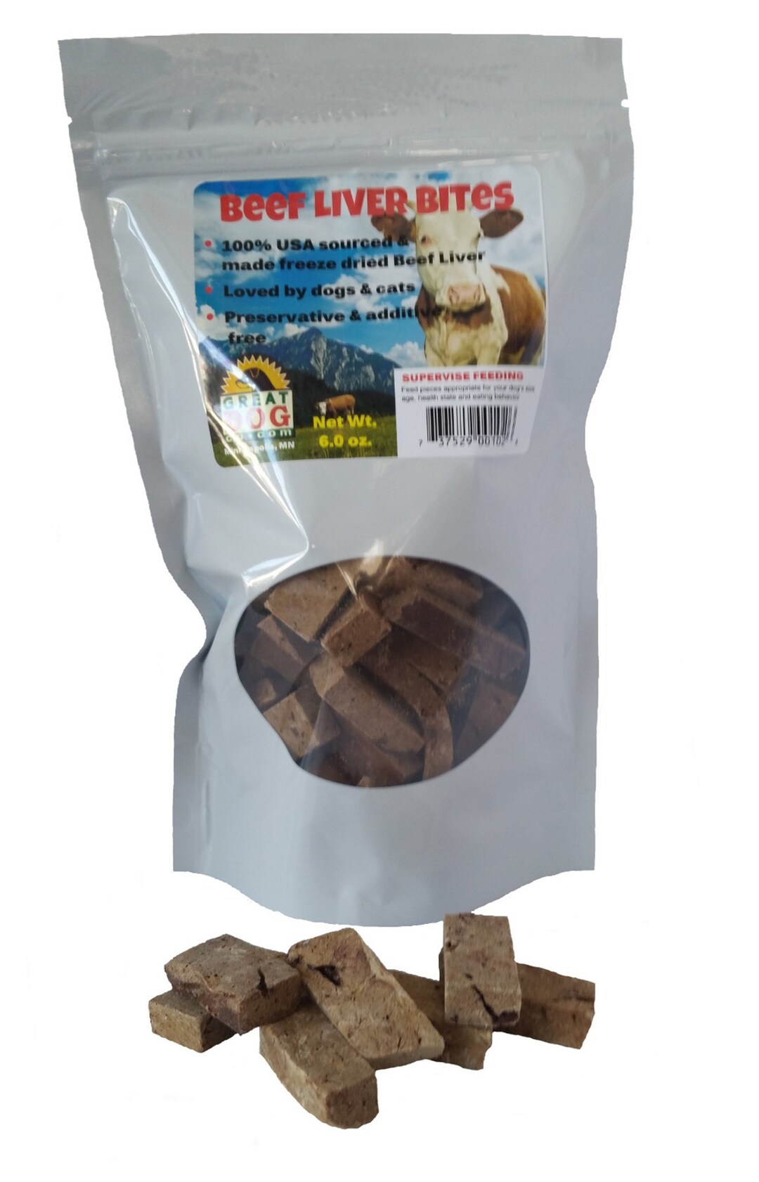 Beef Liver Bites for Dogs and Cats 6 Oz Bag (sourced & Made in USA ...