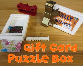 Gift Card Puzzle Box - Etsy