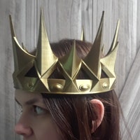 Evil Queen Leather Crown Stoned Headpiece of Thorns * Dark Fairy Queen ...