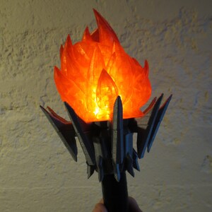 LED Cosplay Staff: Fire, Ice, Wind, Water, Electricity, Energy, Sphere ...