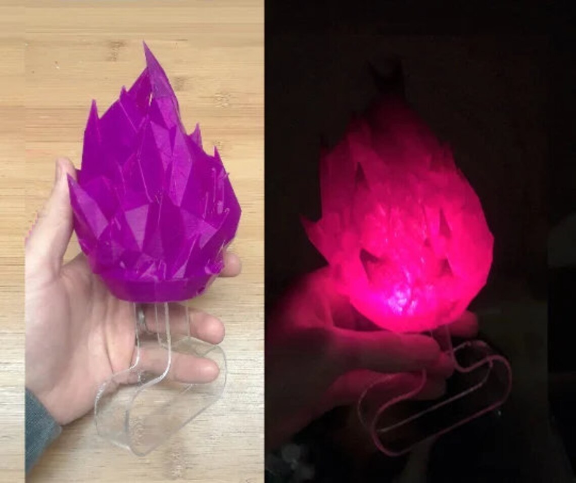 Promare Burnish Lio Flame Prop, Floating Cosplay Fake Fire & Fireball ...