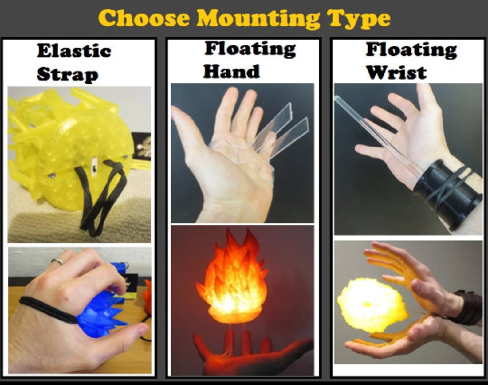 Floating Fireball Prop Wearable Costume Flame LARP Fire - Etsy