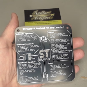 Structured Text Cheat Sheet Coaster Signs, ST PCB Circuit Board for PLC ...