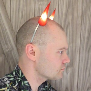 Light up Devil Horns Costume Headband, LED Power Cute Demon Horn - Etsy