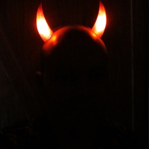 Light up Devil Horns Costume Headband, LED Power Cute Demon Horn - Etsy
