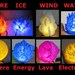 LED Cosplay Staff: Fire, Ice, Wind, Water, Electricity, Energy, Sphere ...