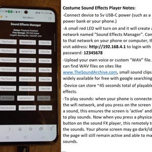 Costume Sound Effects Player! Button Activated Audio & Character Voices ...