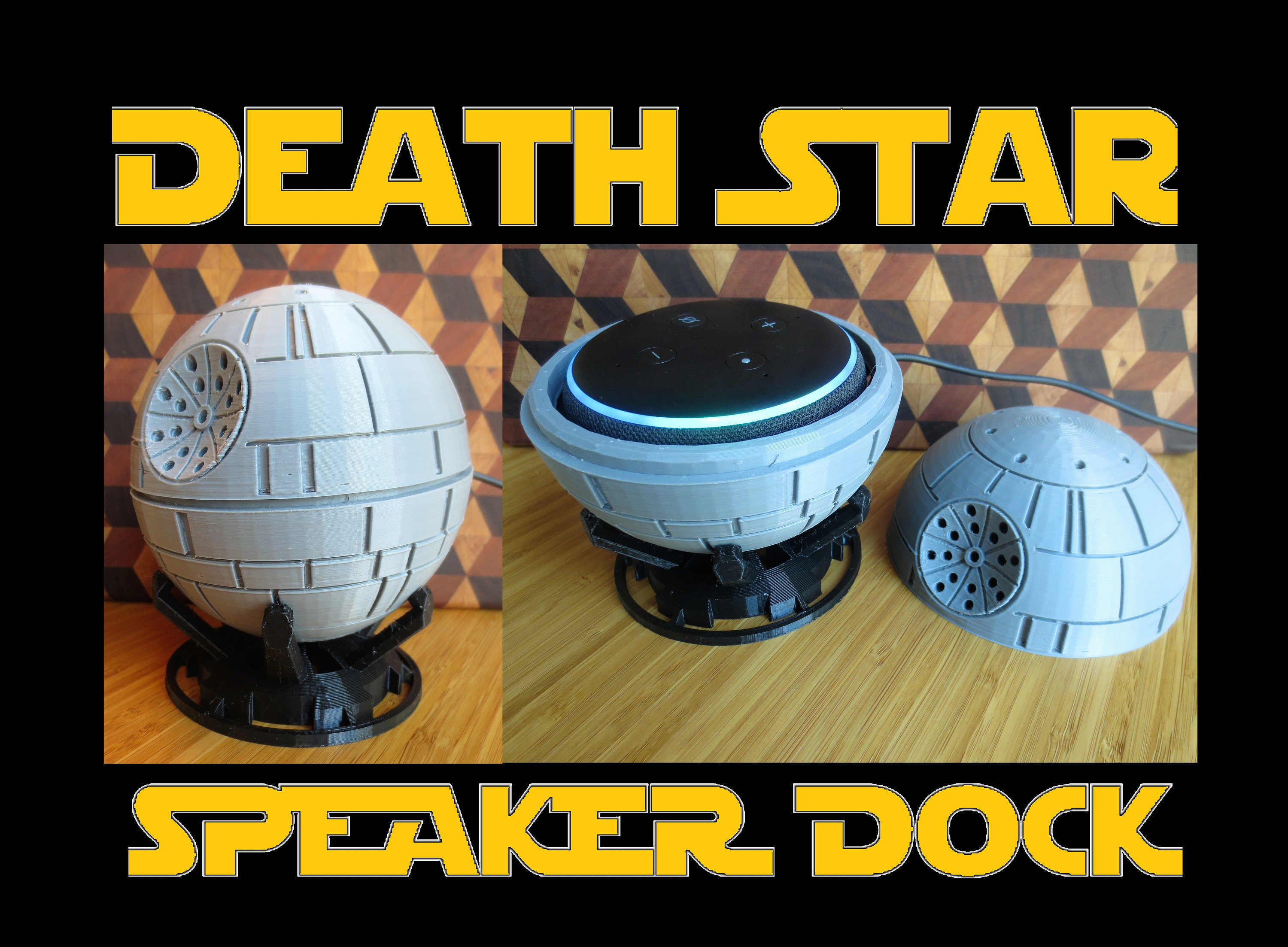 death-star-alexa-speaker-dock-star-wars-inspired-decor-for-etsy-uk