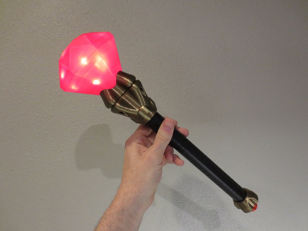 LED Royal Scepter Costume Prop. A Light up Diamond Cosplay Staff for ...