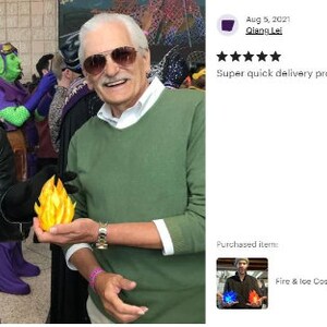 Floating Fireball Prop, Wearable Costume Flame, LARP Fire Elemental ...