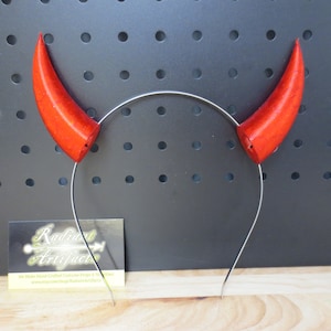 Light up Devil Horns Costume Headband, LED Power Cute Demon Horn - Etsy