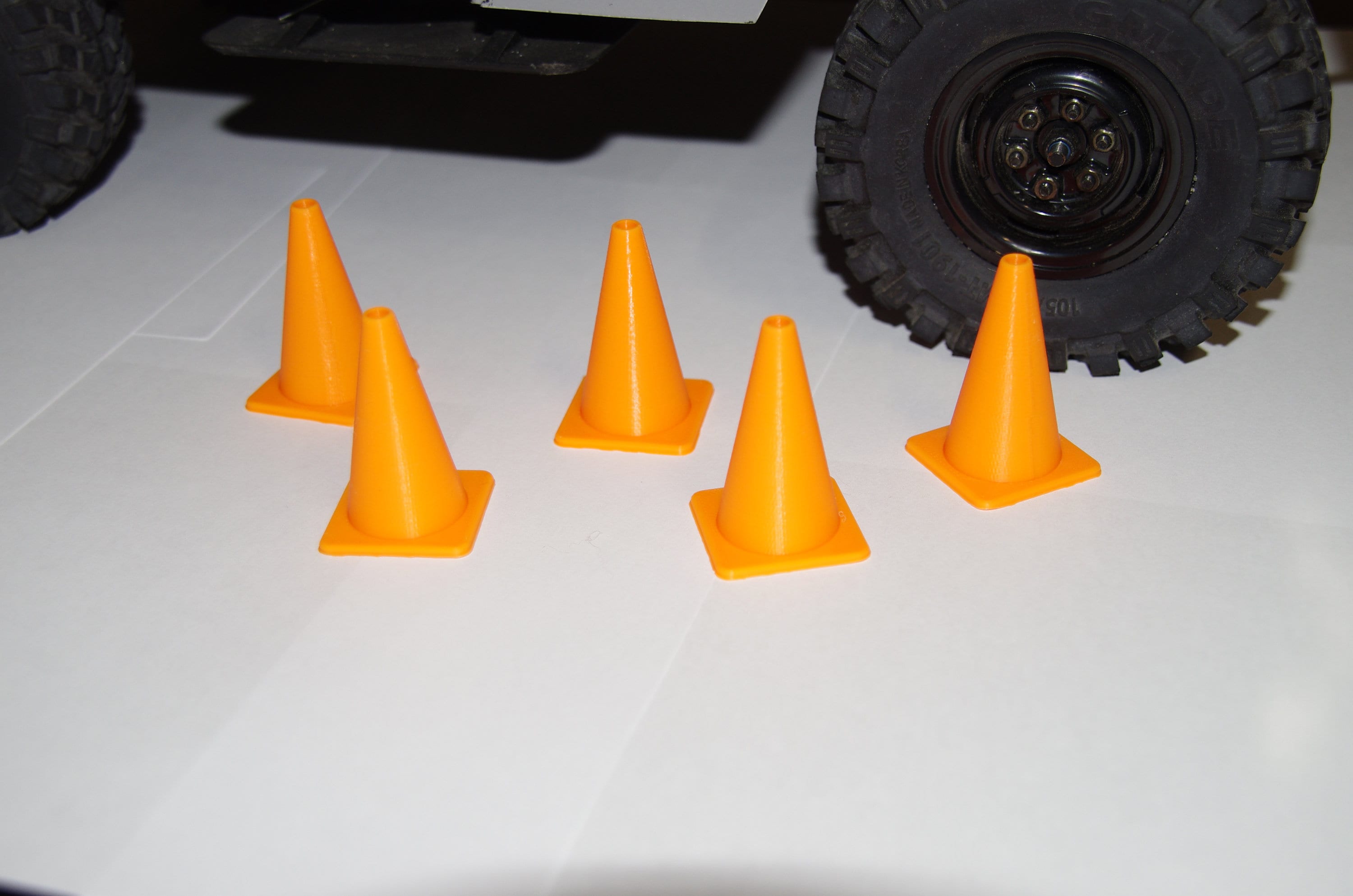 Miniature Orange Safety Cones Set of 5 | Etsy