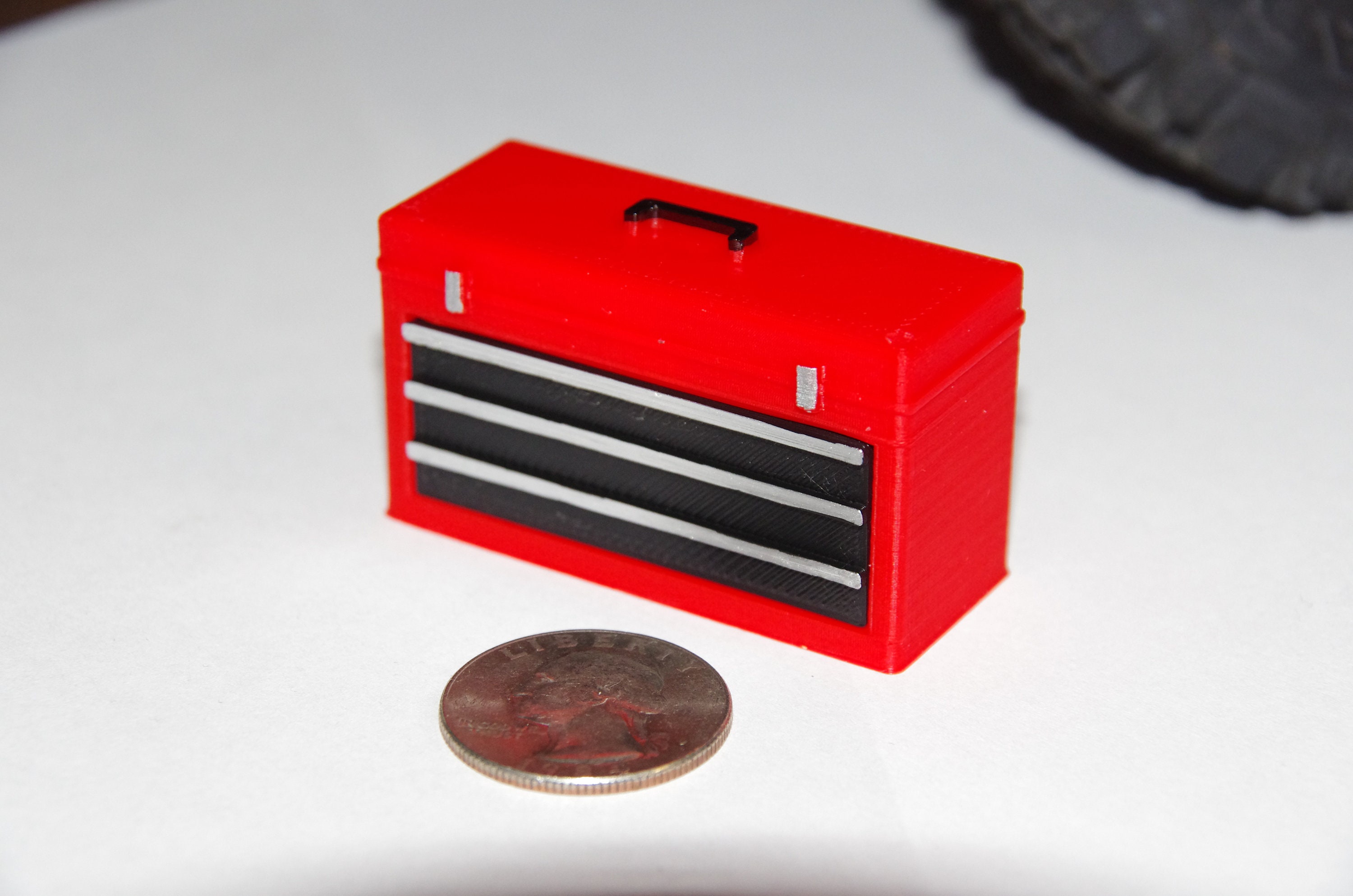 Miniature Tool Box With Simulated Drawers | Etsy