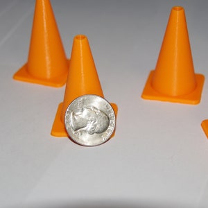 Miniature Orange Safety Cones, Set of 5 - Etsy