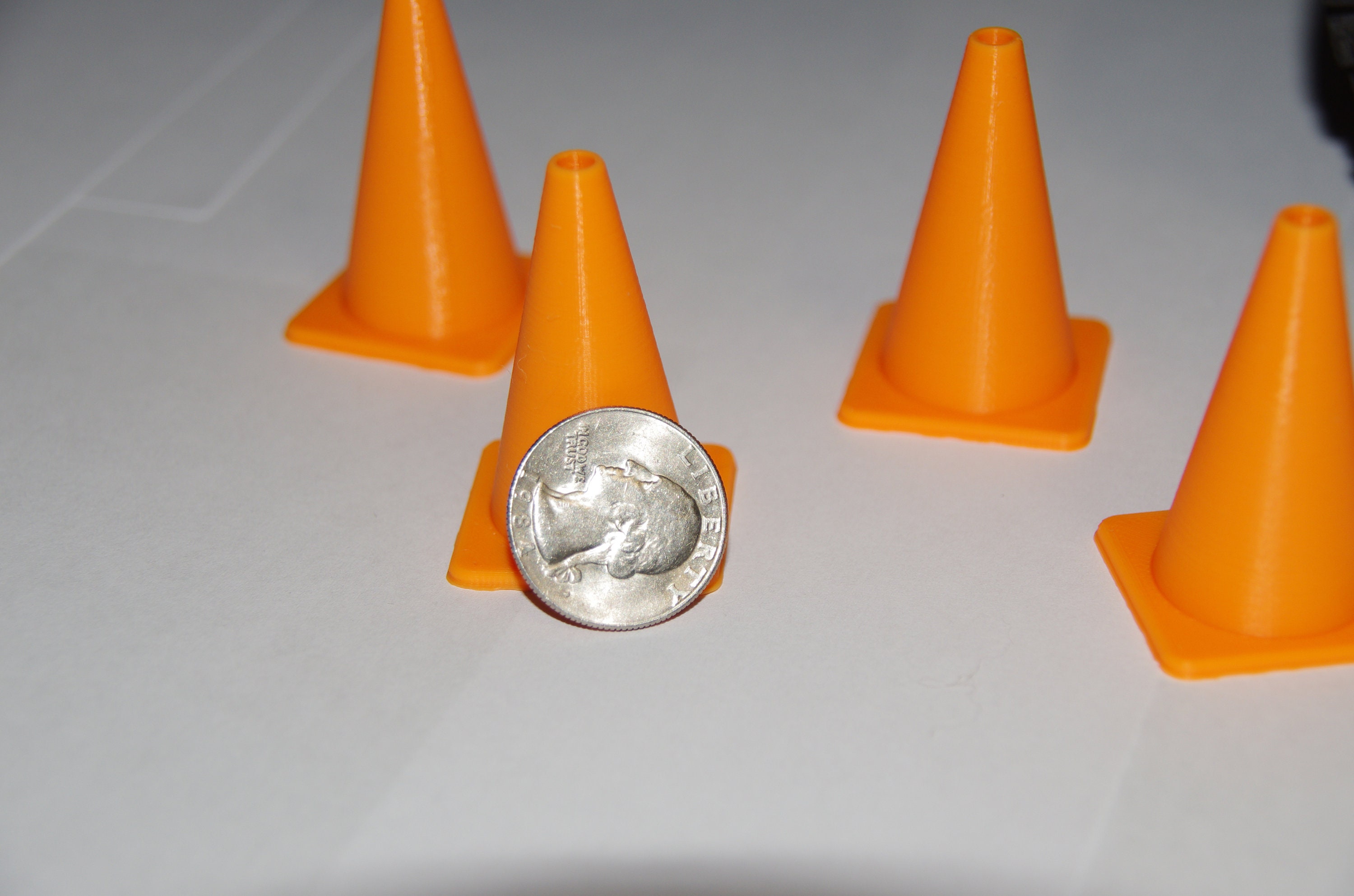 Miniature Orange Safety Cones, Set of 5 - Etsy