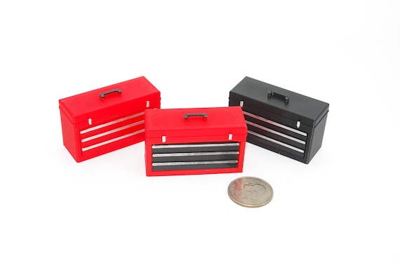 Miniature Tool Box With Simulated Drawers - Etsy