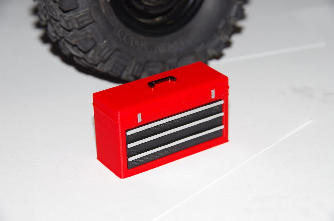 Miniature Tool Box With Simulated Drawers - Etsy