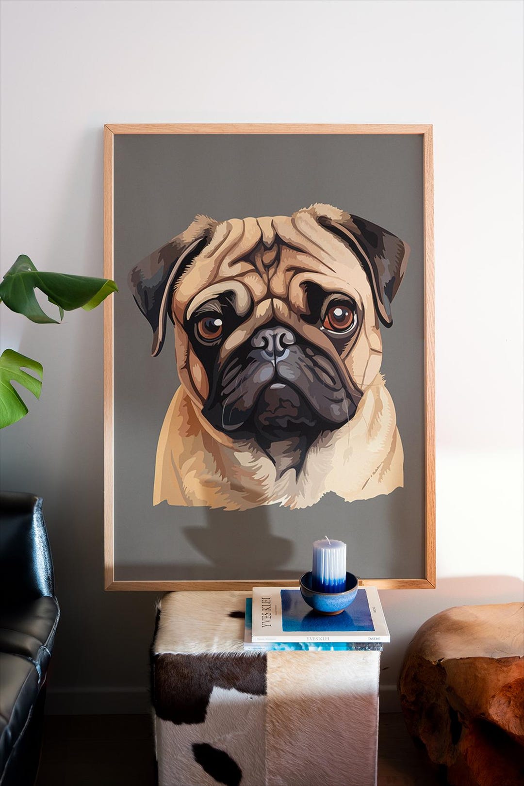 Pug Dog Breed Digital Poster | Printable Art for Pet Lovers ...
