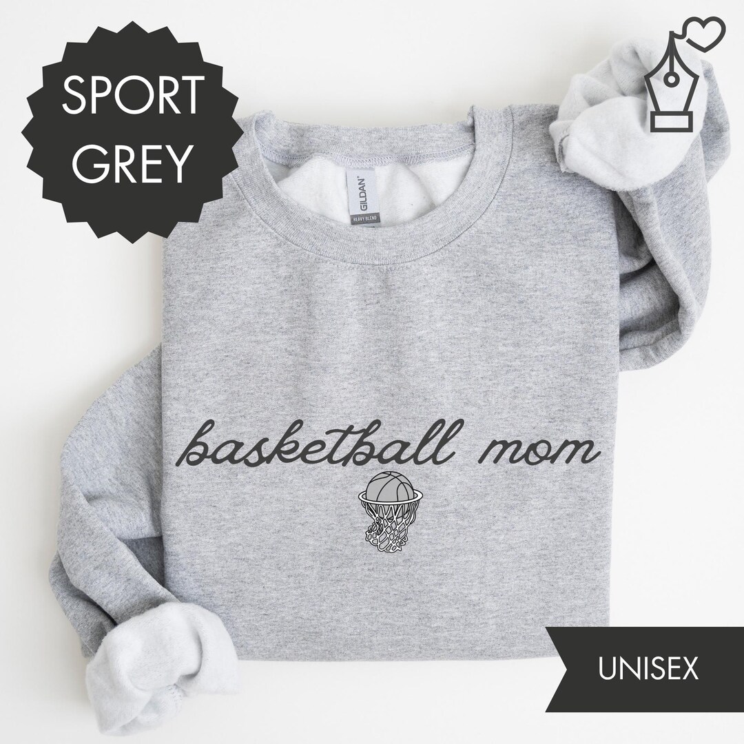 Basketball Mom Sweatshirt Game Day Support Crewneck Cozy Team Spirit ...