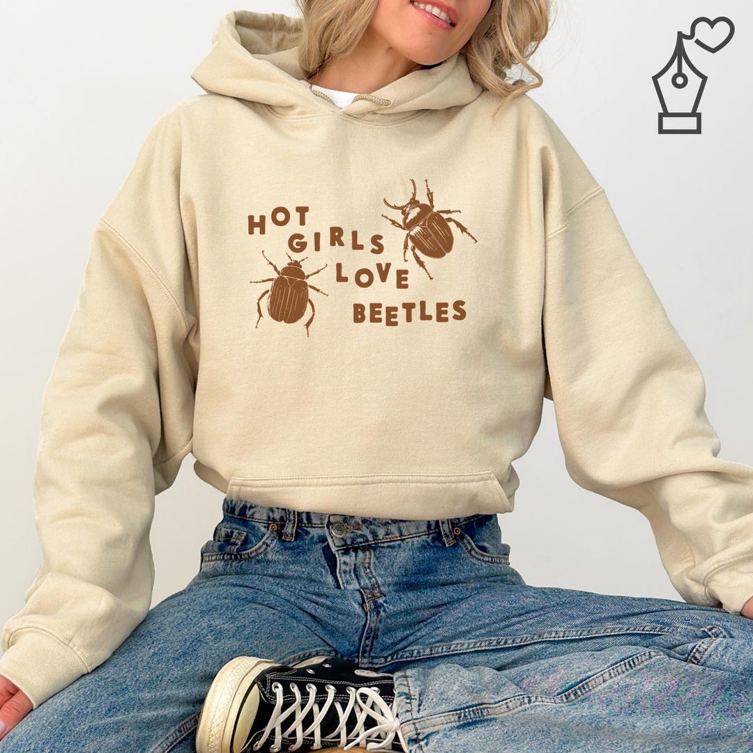 Hot Girls Love Beetles Hoodie Entomologist Gift Beetle Tee Entomology ...