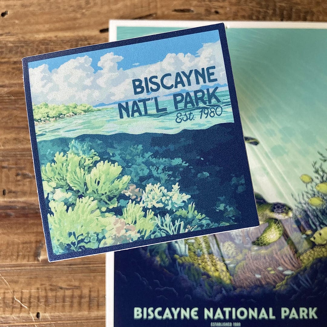 Biscayne National Park | Waterproof and UV Resistant Matte Sticker ...