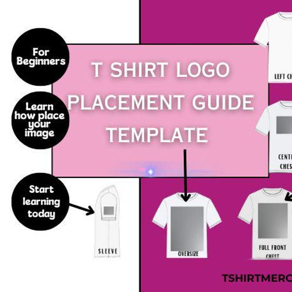 T Shirt Placement Guide - Etsy