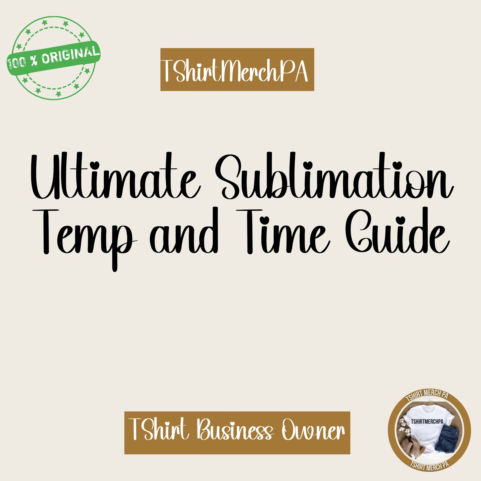 Sublimation Heat Press Temperature Guide Pressing Guide for - Etsy