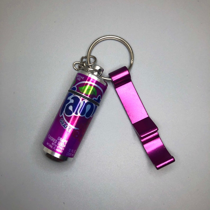 Mini Fanta Soda Can Key Chains Pill Box W/ Bottle Opener | Etsy