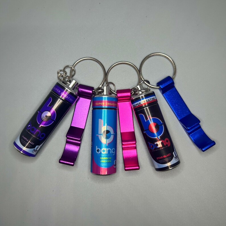 Mini Bang Energy Key Chain Energy Drink Pill Box W/ - Etsy