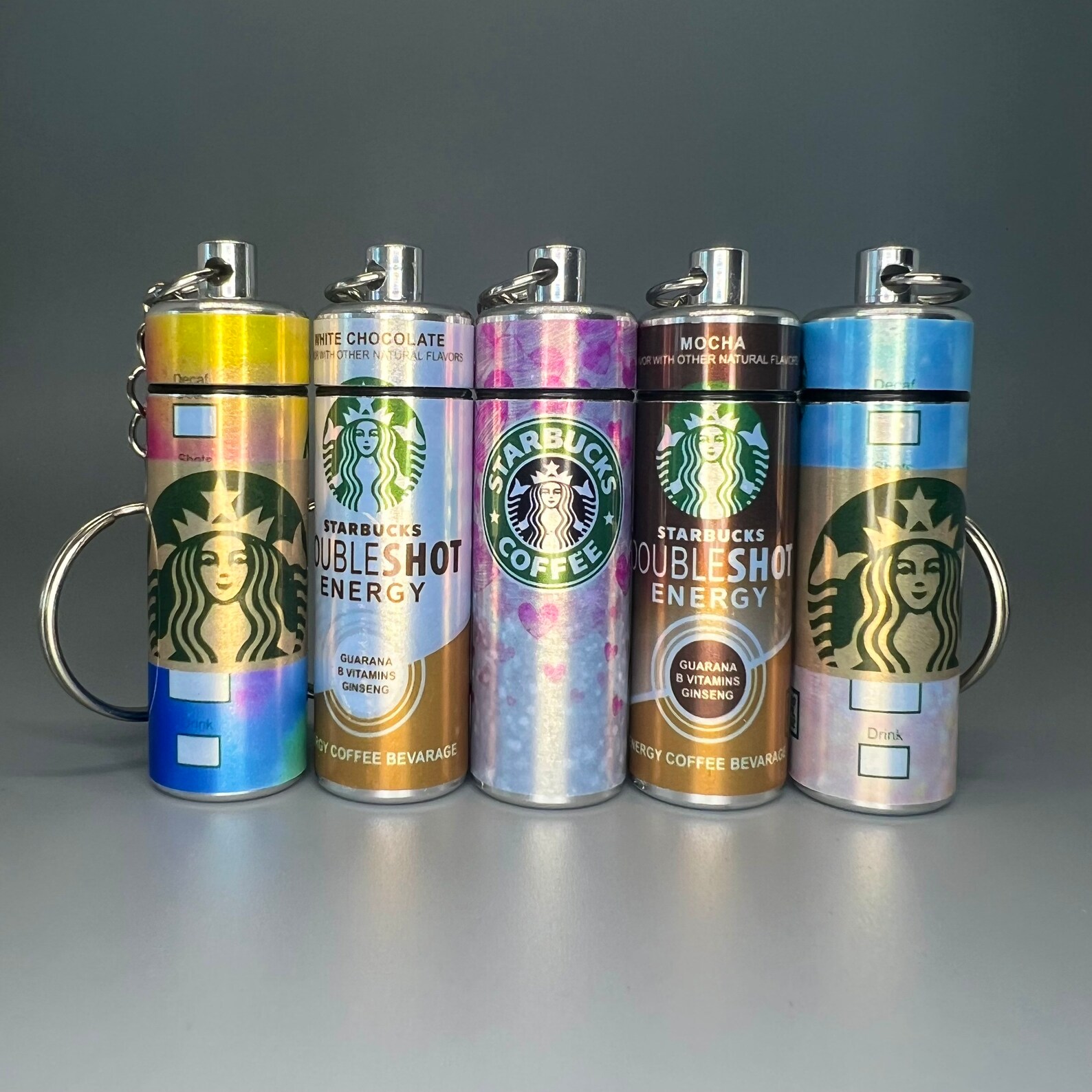 Mini Starbucks Key Chain Coffee Cup Pill Box W/ Matching - Etsy