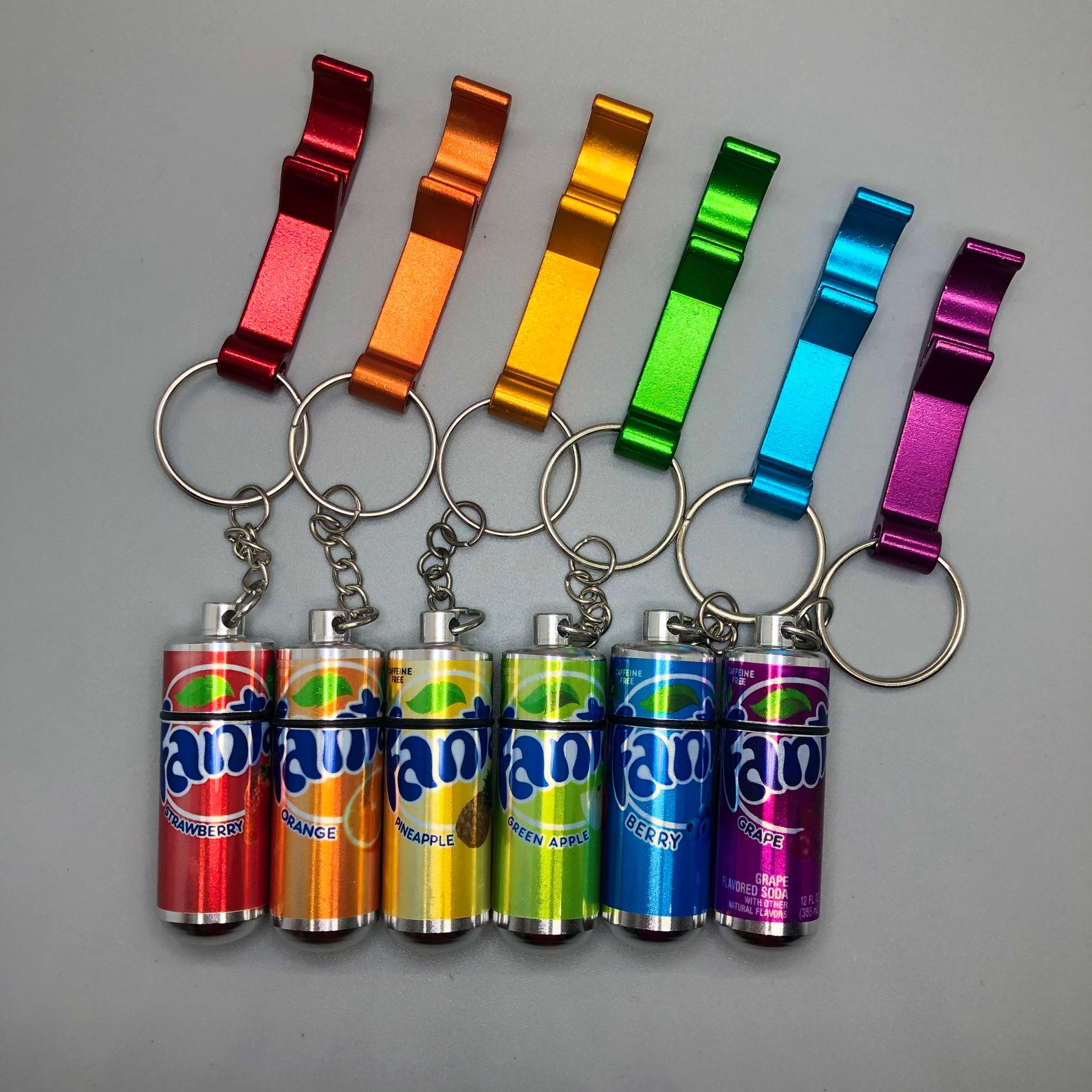 Mini Fanta Soda Can Key Chains Pill Box W/ Bottle Opener - Etsy